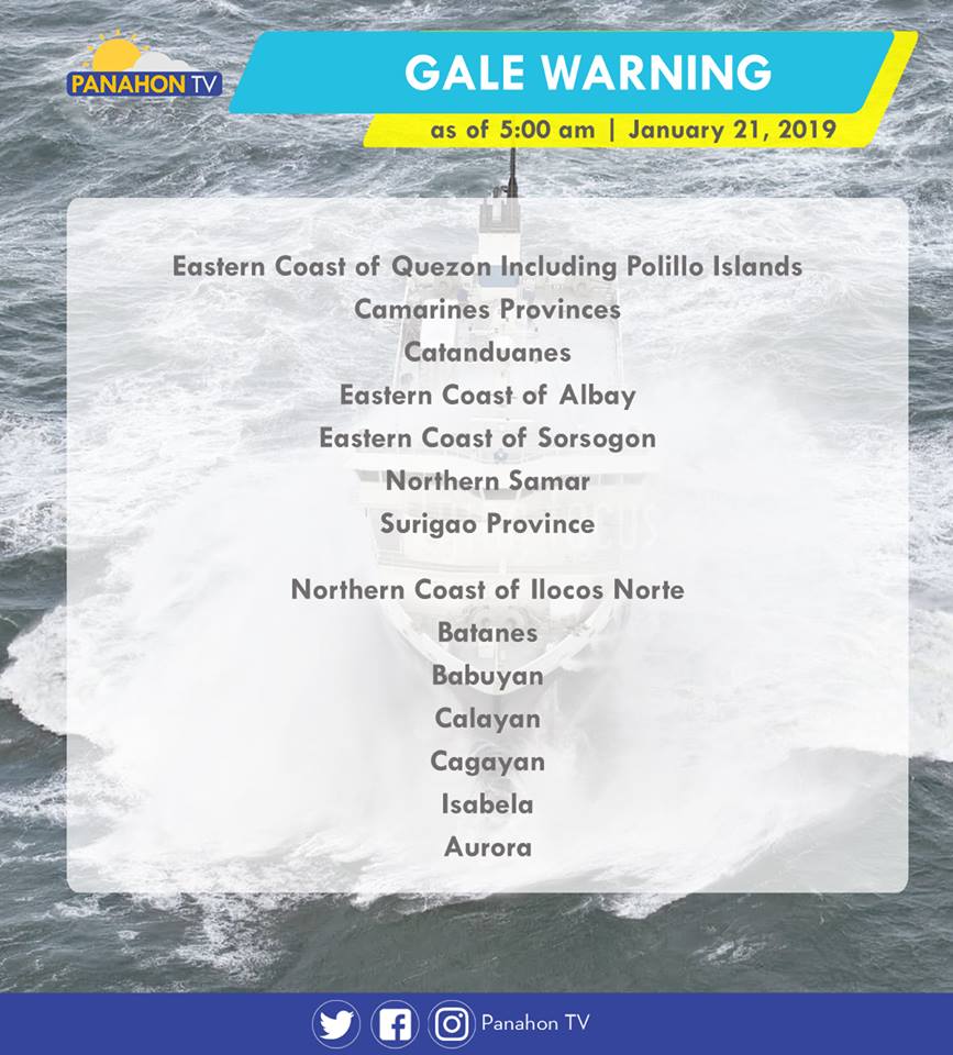 Gale Warning – PanahonTV