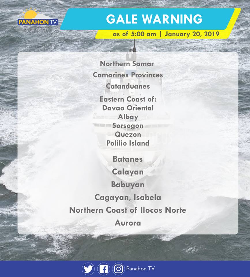 Gale Warning – PanahonTV