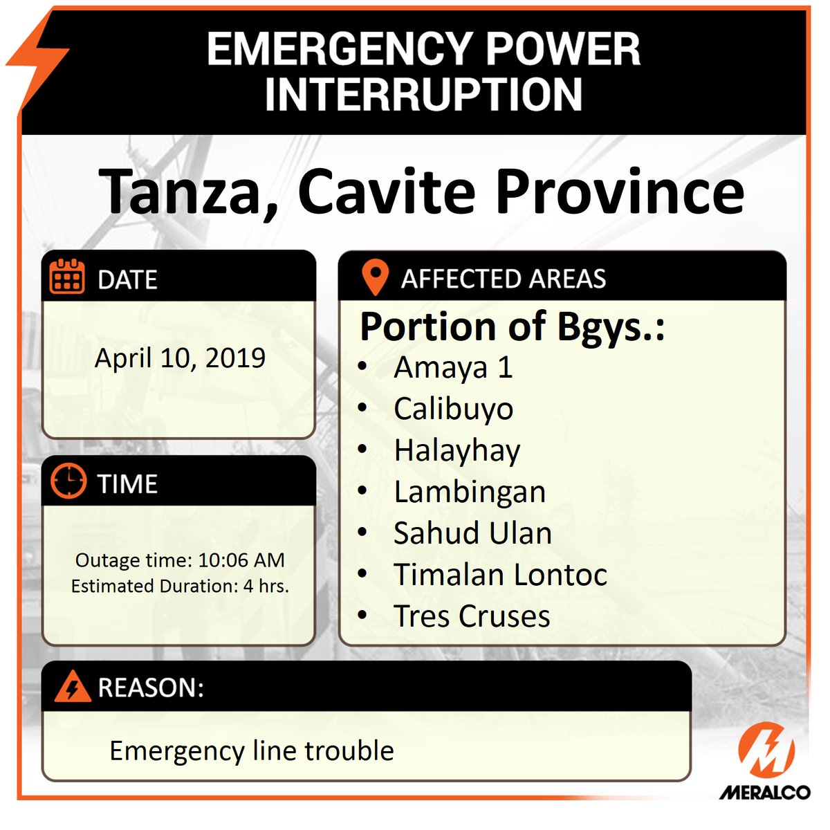 Power Interruption – PanahonTV