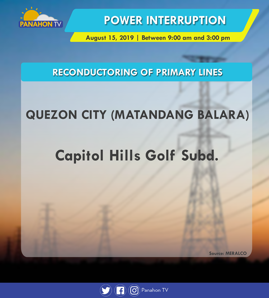 Power Interruption – PanahonTV