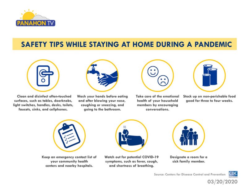 Safety Tips while staying at home – PanahonTV